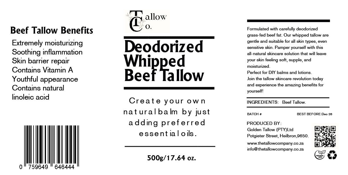 Premium Whipped Beef Tallow - Deodorized – The Tallow Co.