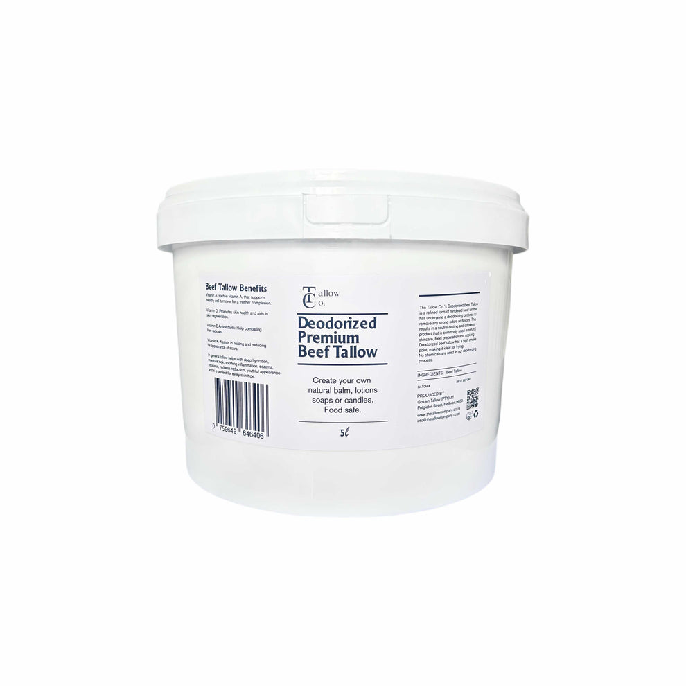 Premium Skincare Beef Tallow 5L - Deodorized l The Tallow Co.