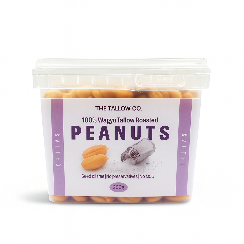 Wagyu Tallow Roasted Peanuts - Salted – The Tallow Co.