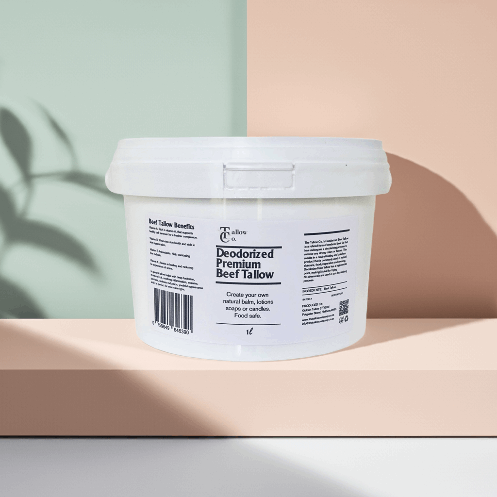Premium Skincare Beef Tallow 1L - Deodorized | The Tallow Co.